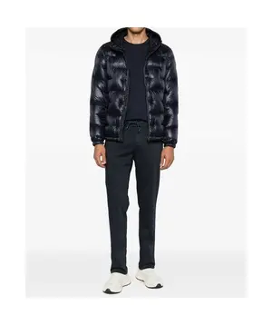 Herno Quilted Zip-up Hooded Jacket