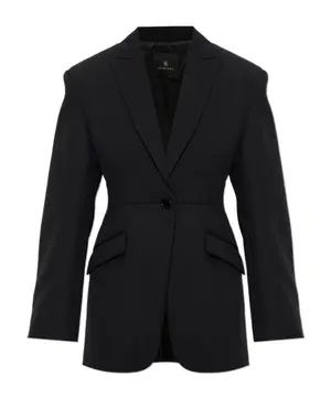 ANINE BING Long-sleeve Blazer - Black