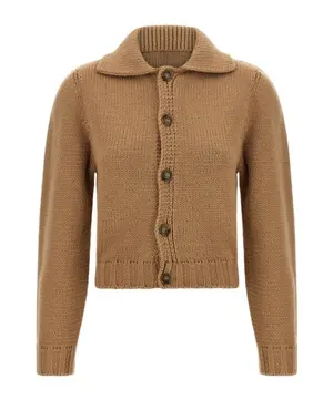 MAISON MARGIELA White Stitch Line' Cardigan - Beige