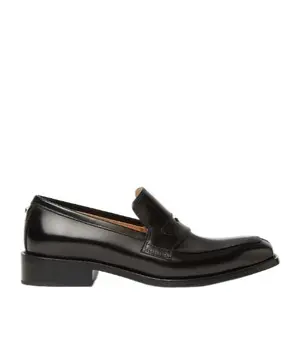 Fendi 1966 Leather Loafers - Black