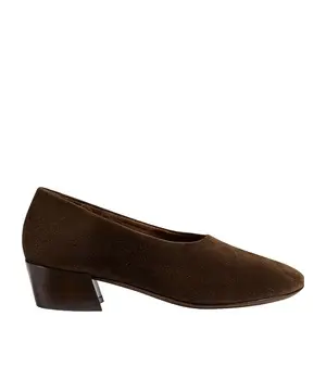 Khaite Round-toe High Heels - Ebony