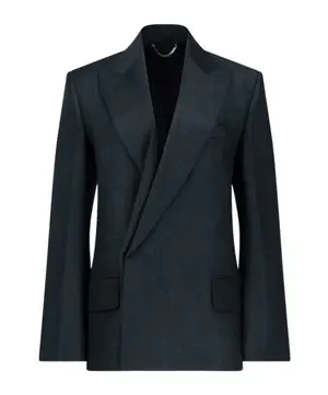 Victoria Beckham Olie Peak-lapel Blazer - Green