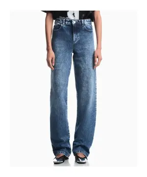 Emporio Armani Acid-wash Straight-leg Jeans