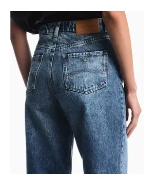 Emporio Armani Acid-wash Straight-leg Jeans
