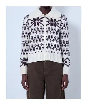 Moncler Fair Isle Zip-up Cardigan - No