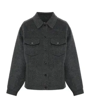 ANINE BING Long-sleeve Casual Jacket - Grey