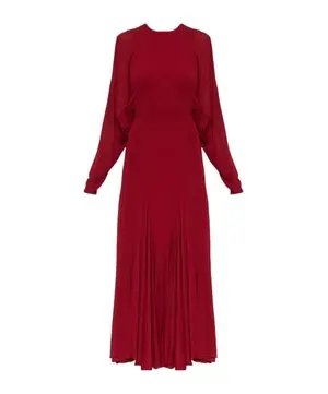 Alaïa Long-sleeved Dress - Red