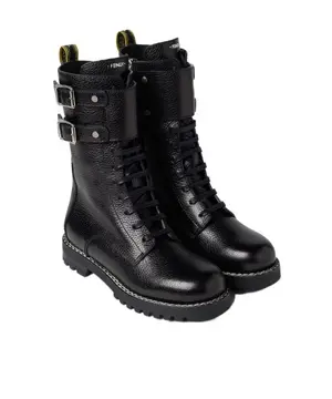 Fendi Commando Leather Boots