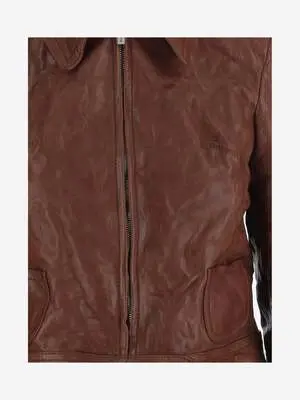 Miu Miu Long-sleeve Leather Jacket