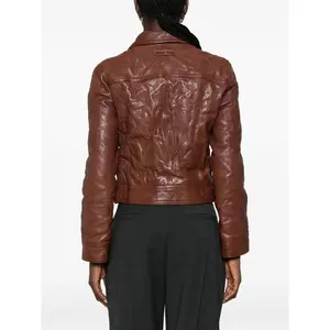 Miu Miu Crinkled Leather Jacket