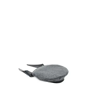 Emporio Armani Wool And Cashmere Beret - Grey
