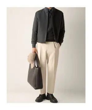 Zegna Dark Grey Multimelange Oasi Cashmere Elements Bomber