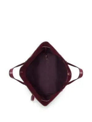 ANINE BING Elly Tote Small-grained Leather Fig