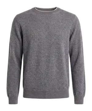 Peserico Ribbed-knit Crew-neck Top