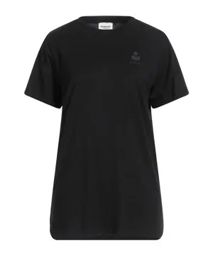 Isabel Marant Étoile Simple Solid-color Short-sleeve T-shirt - Black