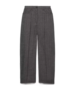 Prada Mouliné Wool Pants - Black