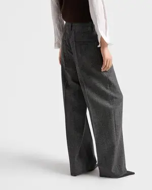 Prada Mouliné Wool Pants