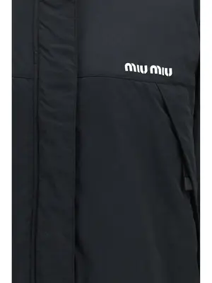 Miu Miu Pongé Down Jacket