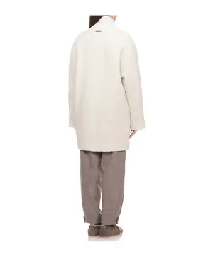 Peserico Ribbed Collar Sequined Coat