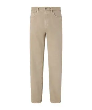 Zegna Light Taupe Cotton Roccia Pants - Beige