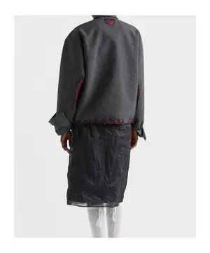 Prada Bonded Devoré Hopsack Blouson