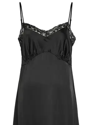 Simone Rocha Lace-trimmed Ruffle Midi Dress