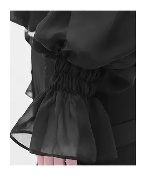 ANN DEMEULEMEESTER Celin Baloon Top With Drawstrings