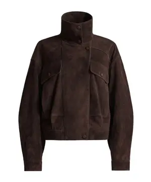 Nour Hammour Long-sleeve Leather Jacket