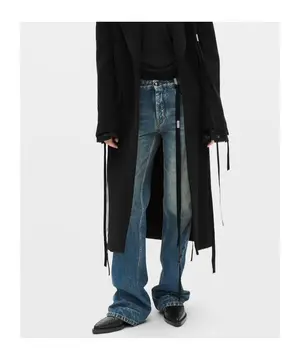 ANN DEMEULEMEESTER Faded-effect Jeans