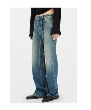 ANN DEMEULEMEESTER Faded-effect Jeans