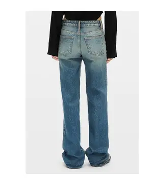 ANN DEMEULEMEESTER Faded-effect Jeans
