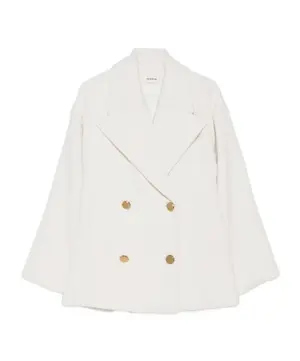 P.a.r.o.s.h Notch-lapel Double-breasted Coat - White