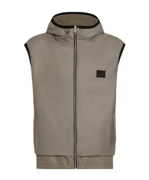 Dolce & Gabbana Hooded Gilet - Gray