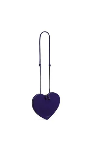 Alaïa Le Cœur Bi-material Bag In Leather - Iris Color