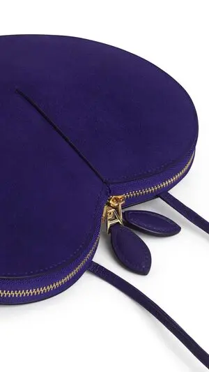 Alaïa Le Cœur Bi-material Bag In Leather - Iris Color