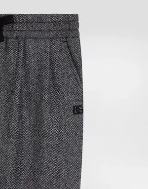 Dolce & Gabbana Herringbone Drawstring Trousers