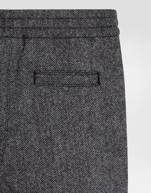 Dolce & Gabbana Herringbone Drawstring Trousers