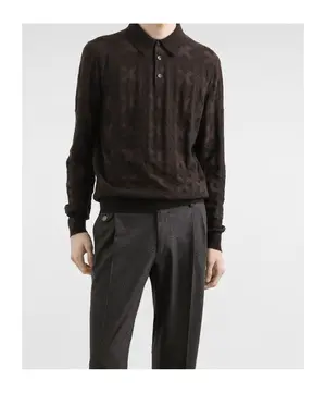 Dolce & Gabbana Geometric-pattern Polo Shirt