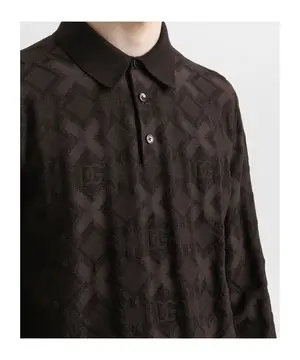 Dolce & Gabbana Geometric-pattern Polo Shirt