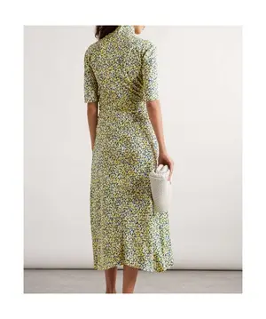 Bottega Veneta High-necked Short-sleeved Dress