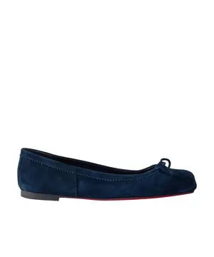 CHRISTIAN LOUBOUTIN Square Toe Ballet Flats - Black