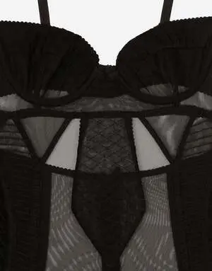 Dolce & Gabbana Corset Tulle Mini Dress