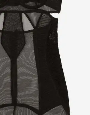 Dolce & Gabbana Corset Tulle Mini Dress
