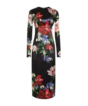 Dolce & Gabbana Floral-print Midi Dress - Multi-color