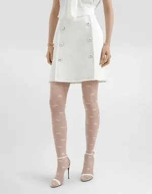 Dolce & Gabbana Decorative-button Mini Skirt