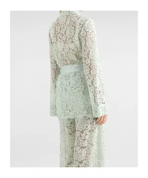 Dolce & Gabbana Lace-detail Belted Jacket