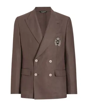 Dolce & Gabbana Crest-appliqué Blazer