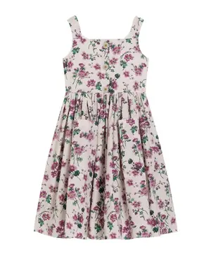 Dolce & Gabbana Floral-print Buttoned Dress