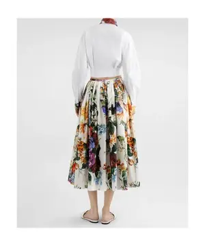 Dolce & Gabbana Flower-print Details Poplin Shirt