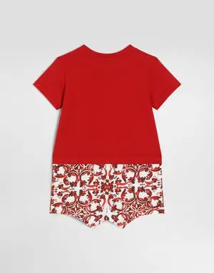 Dolce & Gabbana Majolica-print Jersey Romper